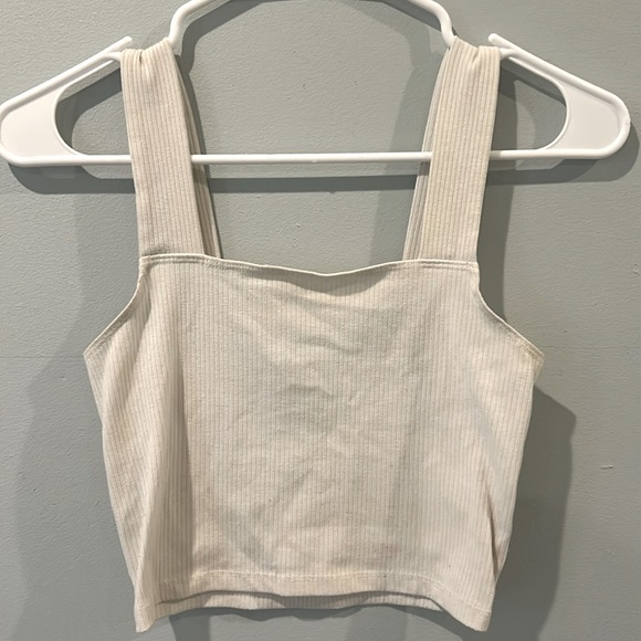 American Eagle By Payless | Tops | Ae White Cropped Tank | Poshmark